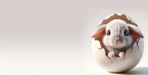 Premium Photo Epic Easter Bunny In Eggshell