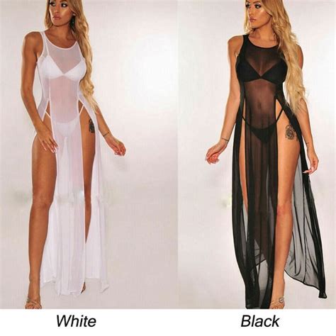 Sexy Sleepwear See Through Mesh Nightdress Bridal Lilywendy
