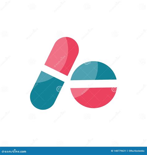 cone Dos Comprimidos Elemento Para O Projeto Ilustração do Vetor