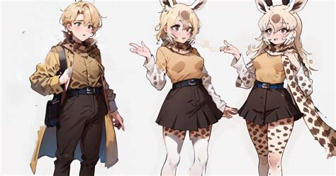 けものフレンズ マサイキリンちゃんでだんだんtsf化していく ミズシカのイラスト Pixiv