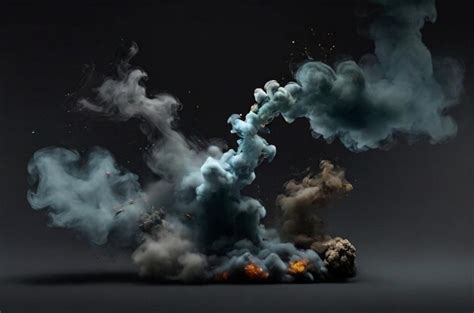 Premium Photo Smoke Dispersion Effect Mockup