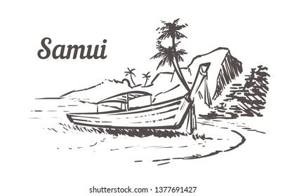Long Tail Boat Isolated Stock Vectors And Vector Art Shutterstock