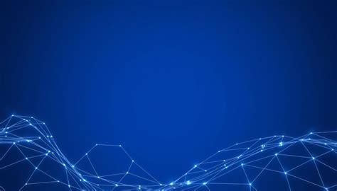 Premium Photo Abstract Blue Background With Glowing Lines And Dots