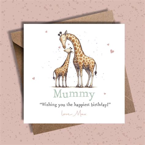 Mummy Birthday Card Mum Birthday Card Mothers Day Card Birthday