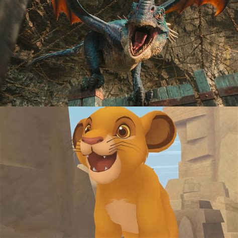 Simba Amazed At Live Action Deadly Nadder By Draco Awesomeness On