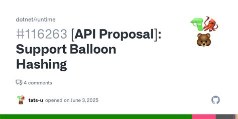 Api Proposal Support Balloon Hashing · Issue 116263 · Dotnet