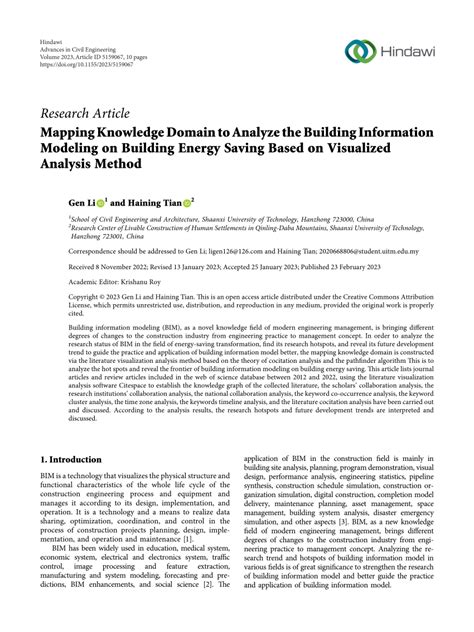 Pdf Mapping Knowledge Domain To Analyze The Building Information