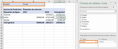 Excel Les Tris Et Filtres Dun Tableau Croisé Dynamique May6