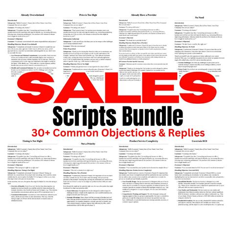 Sales Scripts Bundle Cold Callers Scripts Sales Spreadsheet Direct