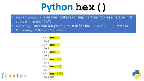 Python Integer To Hex The Ultimate Guide Be On The Right Side Of Change