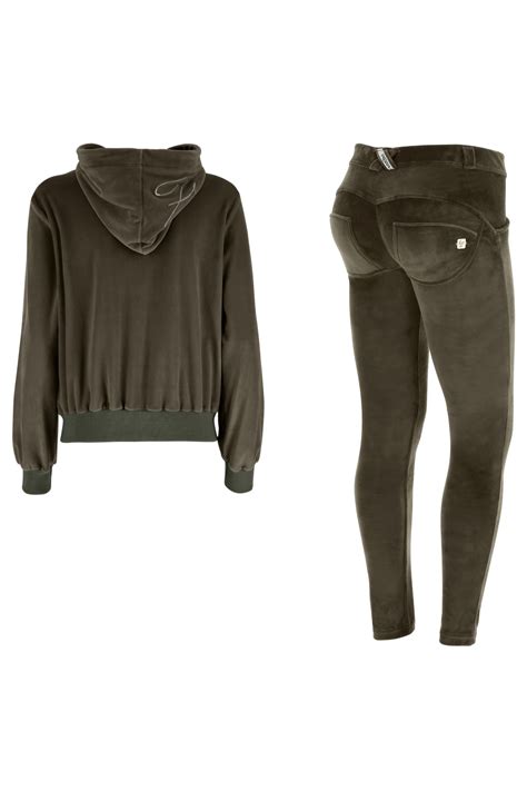 FREDDY WR UP In Tuta In Ciniglia Con Cappuccio E WR UP Skinny S WTRK Latini Sport