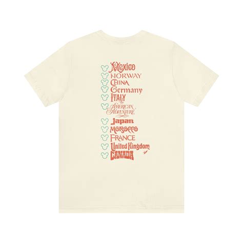 Epcot Drinking World Showcase Checklist Shirt You Are Drunk Map