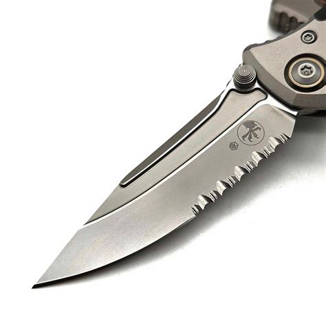 Microtech Socom Bravo Mini Single Edge Titanium Handle Bead Blast