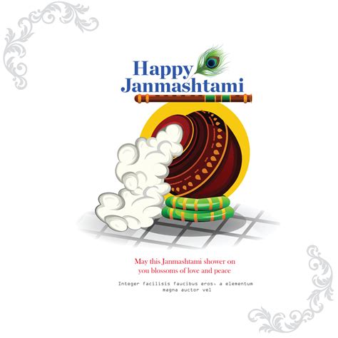 Beautiful Illustration Of Dahi Handi Traditional Poster Design For Hindu Festival Festival