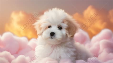 구름 예술 바탕 화면 배경 무늬에 앉아 귀여운 여우 강아지 귀여운 강아지 배경 구름 벽지 배경 앉아 배경 이미지 Hd 귀여운 강아지 구름 벽지 앉아 배경 사진