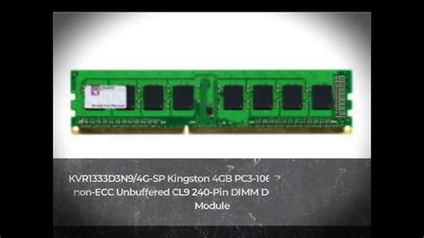 KVR1333D3N9/4G-SP Kingston 4GB PC3-10600 DDR3-1333MHz non-ECC ...