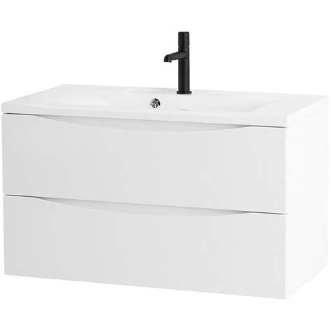 Тумба с раковиной BelBagno Marino 110 см Bianco Lucido - купить с ...