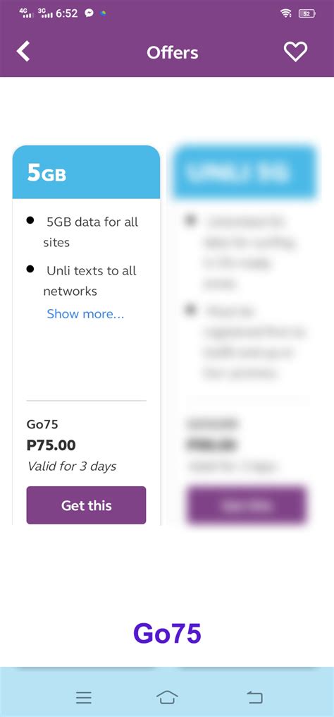 Globe Go75 3 Days 5gb Data For All Sites Unli Allnet Calls And Texts