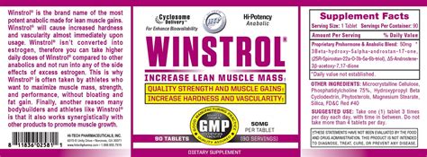 Winstrol Prohormone By Hi Tech Pharmaceuticals