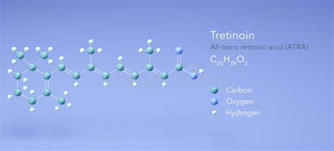 Tretinoin Molecular Structures All Trans Retinoic Acid 3d Model