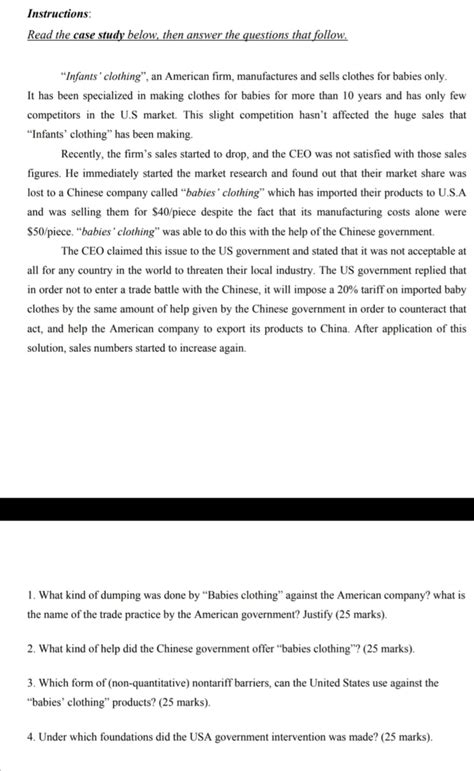 Instructions Read The Case Study Below Then Answer