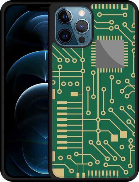 IPhone Pro Max Hoesje Design Op Glas Microcircuit Designed By Cazy Bol