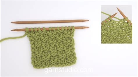 How To Knit Double Seed Moss Stitch YouTube