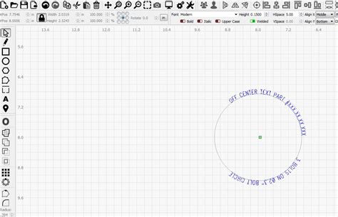 Apply Text To Path Not On Center Of Circle LightBurn Software