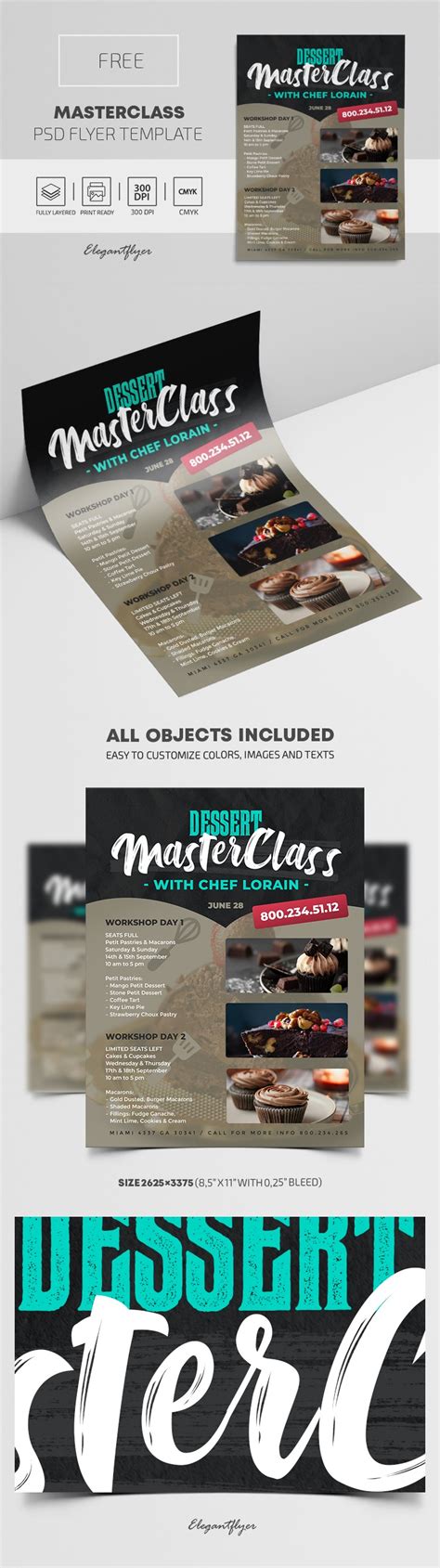 Gray Professional Masterclass Free Flyer Template Psd By Elegantflyer