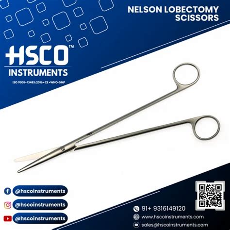 Hsco Nelson Lobectomy Scissor At Rs 999 Basti Danishmanda Jalandhar