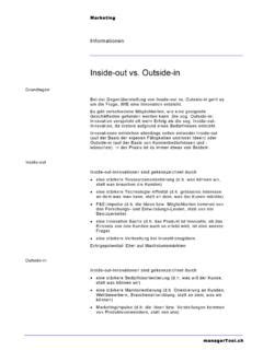 Inside Out Vs Outside In ManagerTool Marketing Inside Out Vs