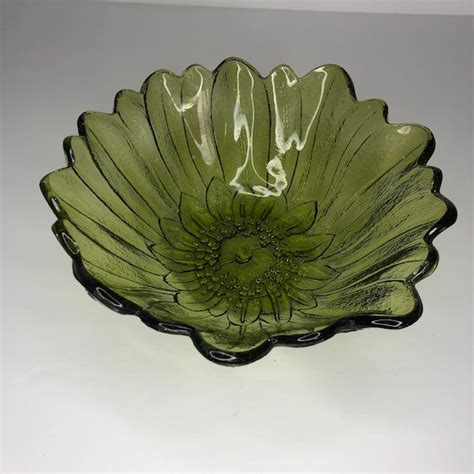 Green Indiana Glass Etsy