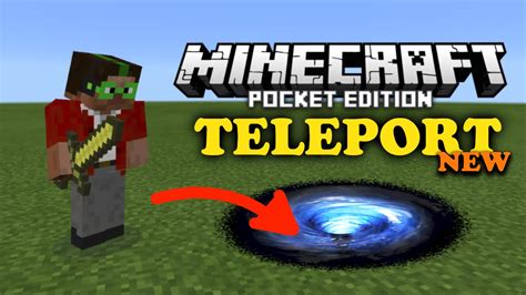 Minecraft PE HOW TO TELEPORT Teleportation Trick Glitch In MCPE