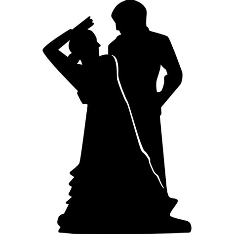Flamenco Dancers Couple Basic Rounded Filled Icon