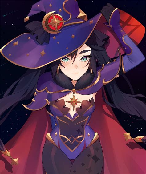 1360x768 Genshin Impact Mona Fanart Desktop Laptop Hd Wallpaper Hd