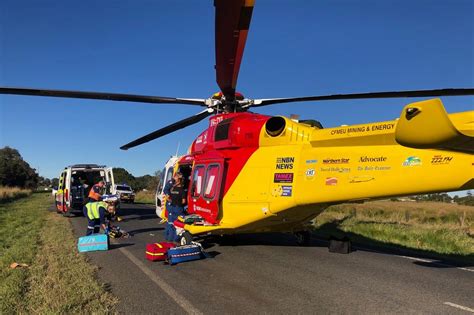 Helicopter Responds To Multiple Car Crash Near Coraki