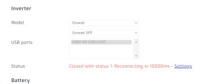 Solar Assistant Stopped Working Growatt USB Timeout Issue DIY Solar Power Forum