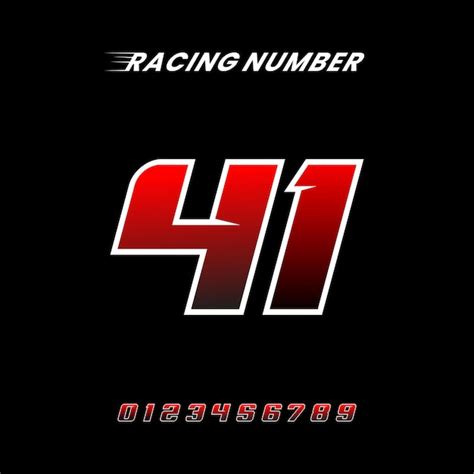 Premium Vector Racing Number Design Vector Template