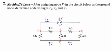 Solved After Assigning Node V In The Circuit Below As The Chegg