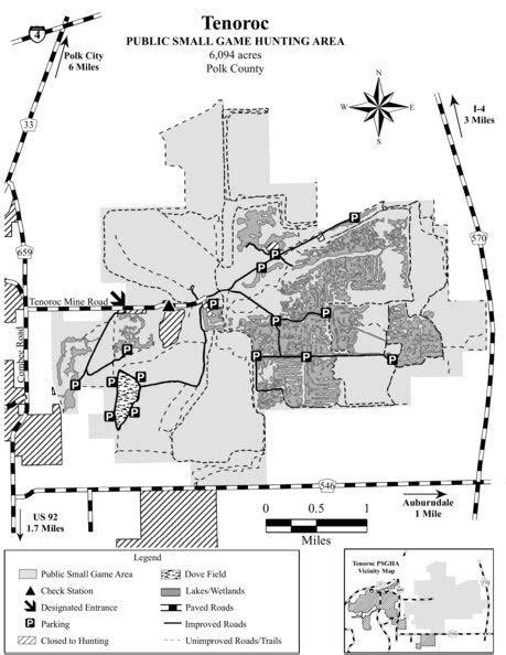 Tenoroc Brochure Map By Florida Fish And Wildlife Conservation