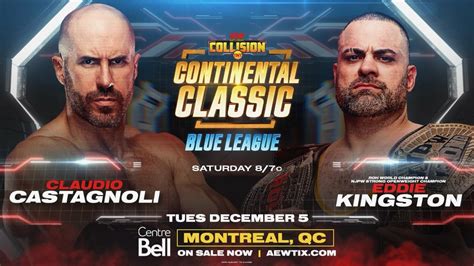 Claudio Castagnoli Vs Eddie Kingsto More Set For Aew Collision