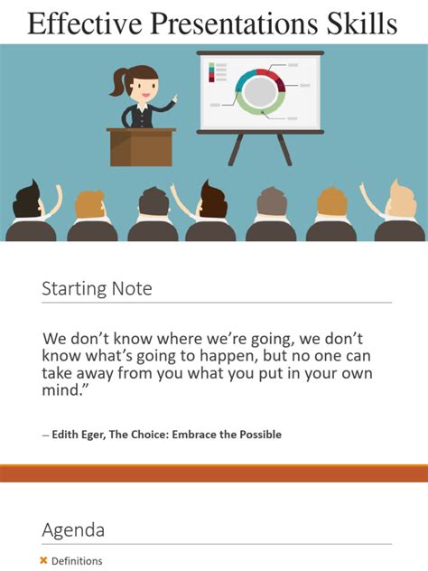 Effective Presentation Skills Pdf Mind Communication