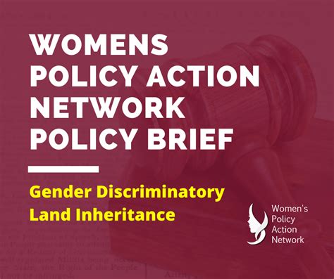 Womens Policy Action Network Gender Discriminatory Land Inheritance