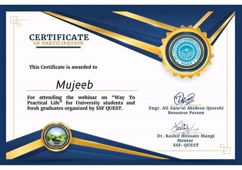 Mujeeb Hassan On Linkedin Alhumdullilah Received Online Certificate