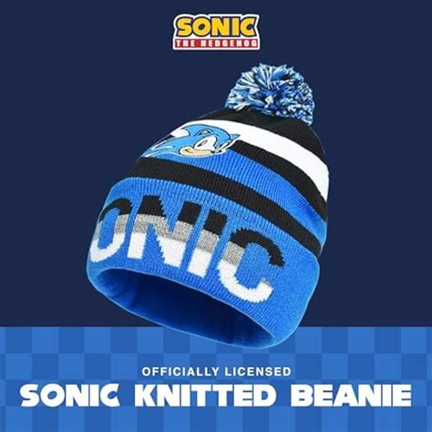 Sonic The Hedgehog Knit Hat Sonic The Hedgehog Character Face Costume