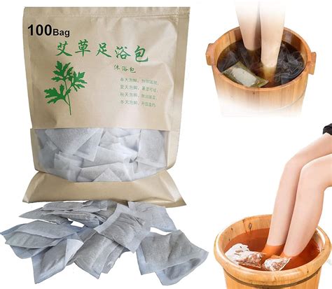Maikuni 100bag Natural Mugwort Foot Soak Wormwood Foot Bath