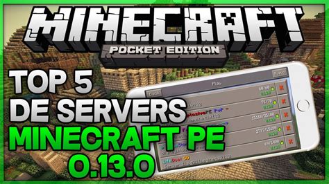 TOP 5 DE LOS MEJORES SERVERS PARA MINECRAFT PE 0 13 0 SKYWARS BUILD