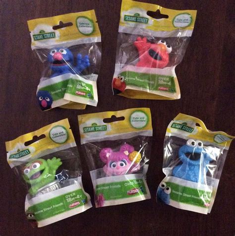Playskool Sesame Street Friends Figures ~ Oscar Grover Abby Cookie