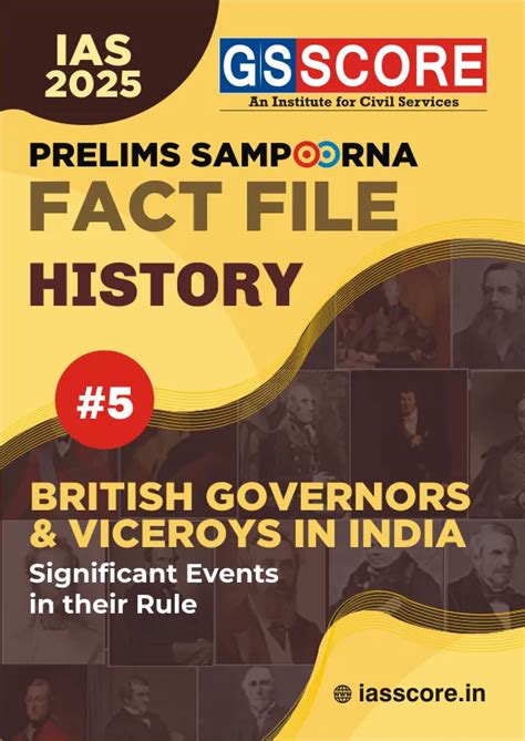 Upsc Prelims Sampoorna Fact File History 5 British Governor
