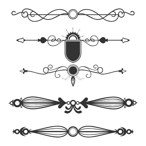 Separador De Texto Divisor Decorativo Libro Tipografía Ornamento